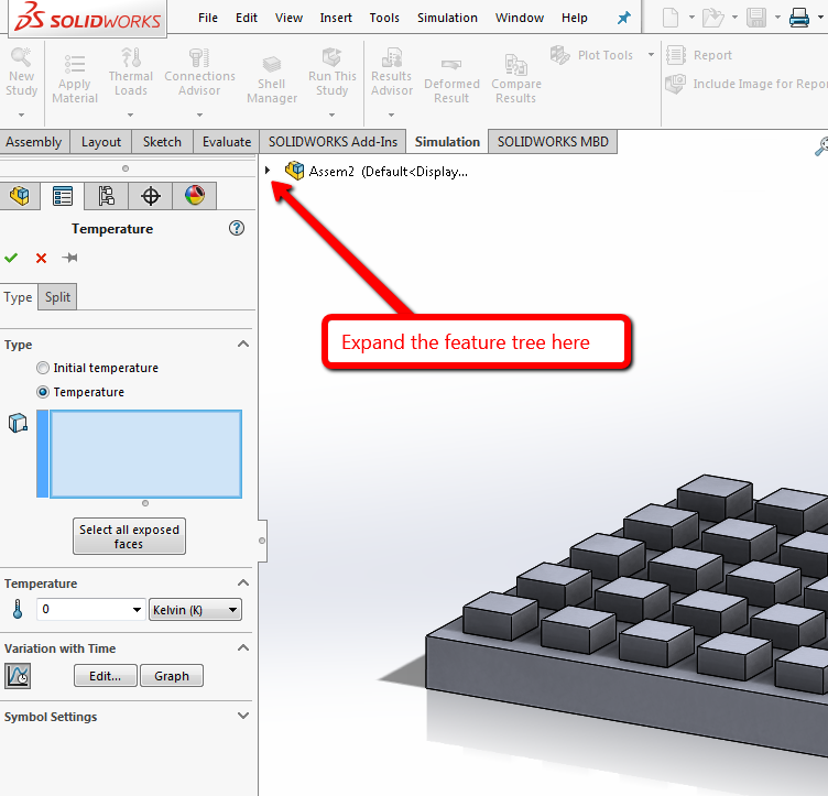 Setting Body Temperature for Transient Thermal Study – Hawk Ridge Systems