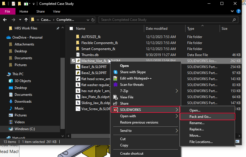 How to Create a Pack and Go for SOLIDWORKS – Hawk Ridge Systems