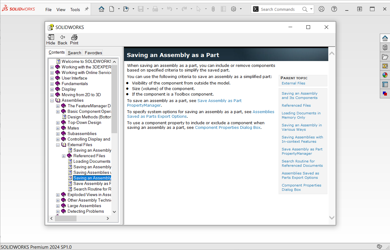 Troubleshooting SOLIDWORKS Help (CHM) Files – Hawk Ridge Systems