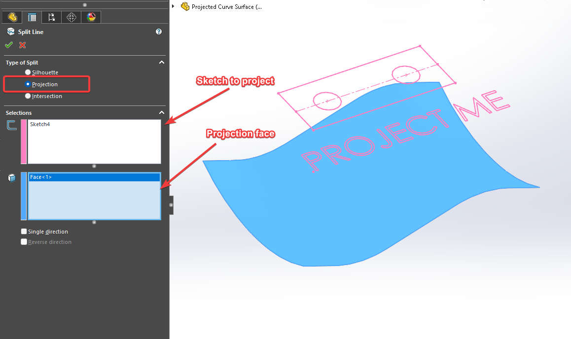 Using Projected and Wrap Features in SOLIDWORKS – Hawk Ridge Systems