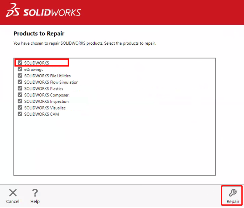 How to Repair SOLIDWORKS – Hawk Ridge Systems