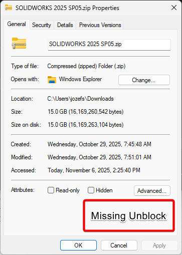Unblock Single File: Zipped Folder Missing Unblock Option – Hawk Ridge ...